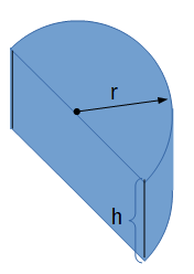Semicircle - Volume Radius