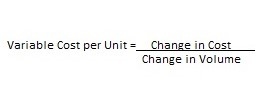 Variable Cost Rate
