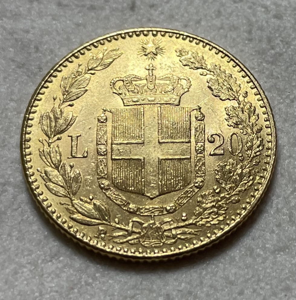 20 Italian Gold Lira Market Value