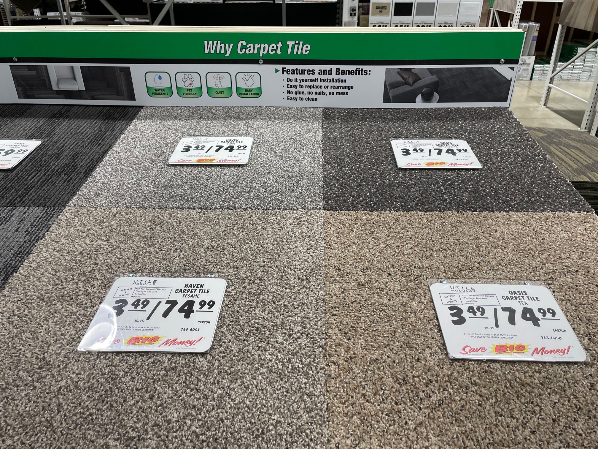 Tile Count for Area with Angled Bump-out