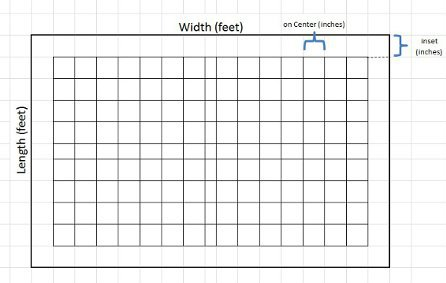 Length of Rebar in Grid